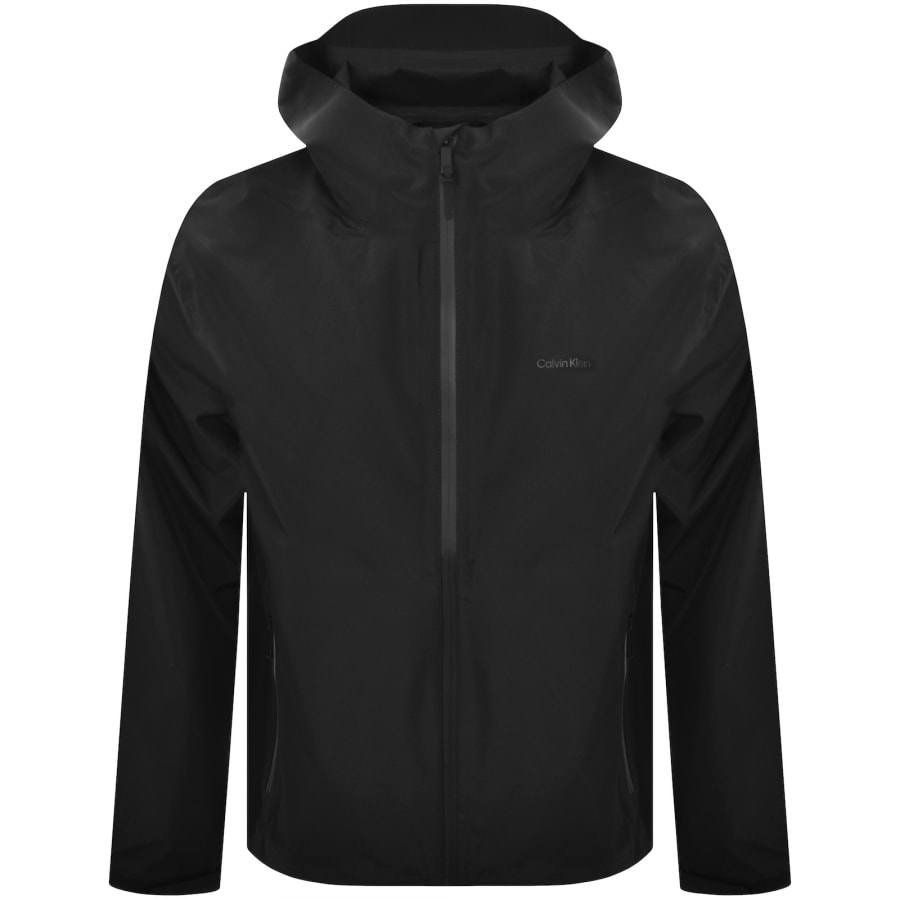 Calvin Klein Tech Shell Hooded Jacket Black | Mainline Menswear